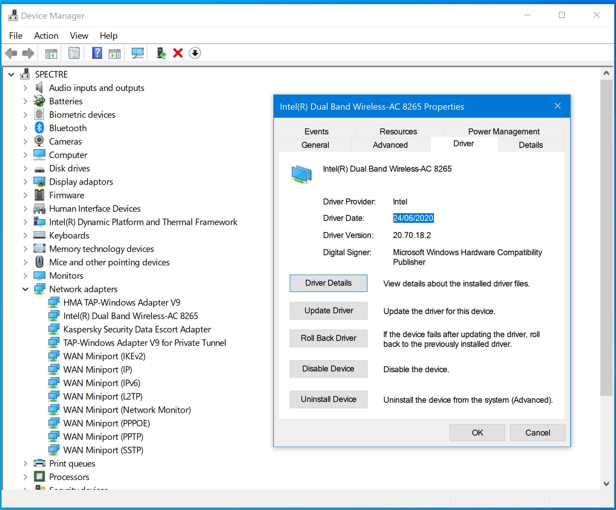 Solved Re Windows Wi Fi Drivers For Intel Wireless Adapters